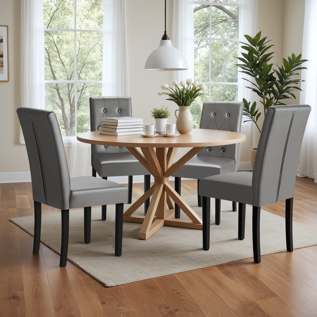 Homall Dining Chairs Set of 2,Urban Style PU Leather Dining Chairs,Kit ...