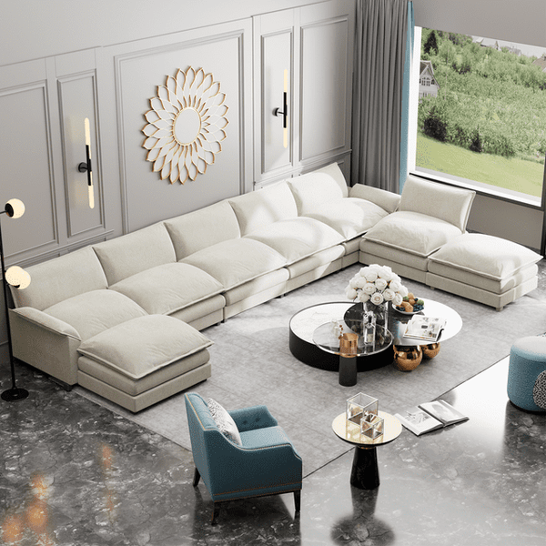 U shaped large sectional store