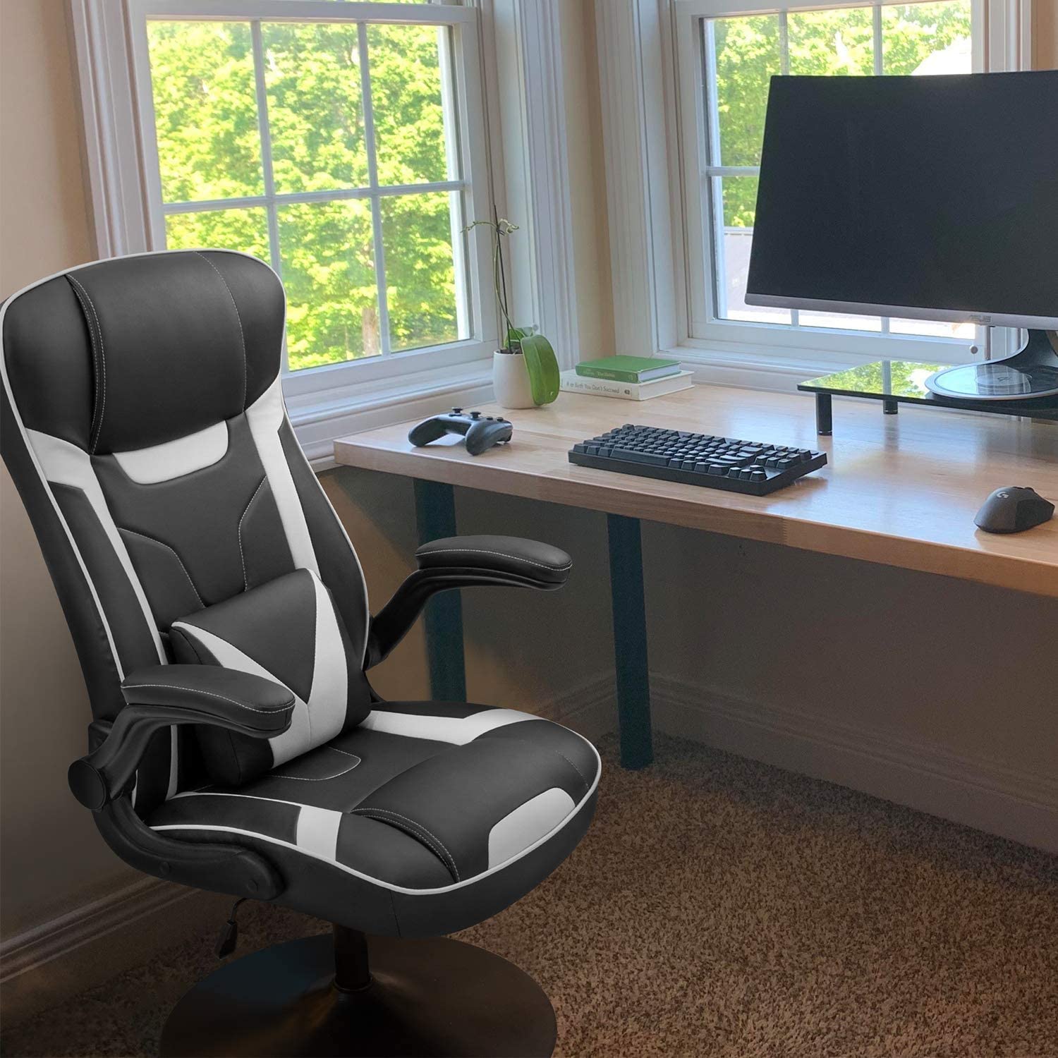 Homall Rocking Gaming Chair Rocker Racing Style Computer Chair Office